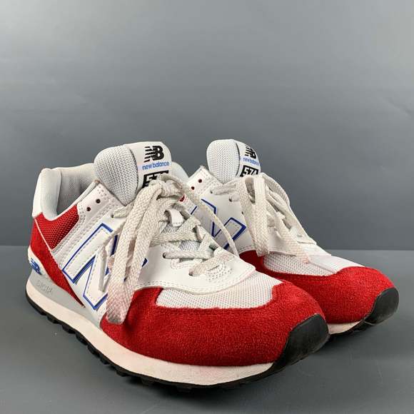 New Balance | Shoes | New Balance 574 Red White U574ew2 Sneakers | Poshmark
